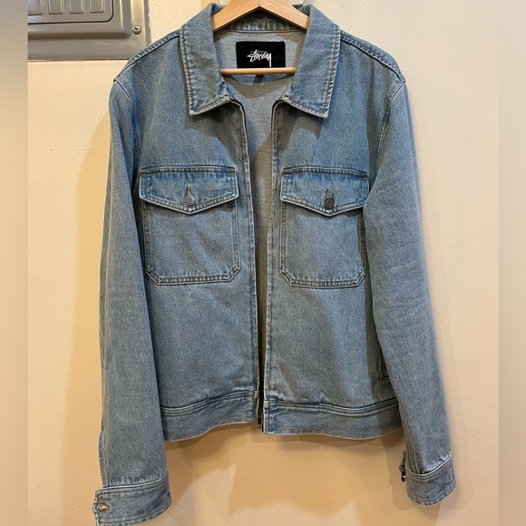 Stussy | Jackets & Coats | Stussy Zip Up Denim Trucker Jacket Final ...